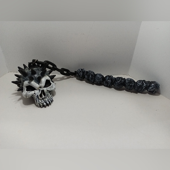 Rubie's | Costumes | Vintage 995 Skull Flail Mace Halloween Prop Rubies ...
